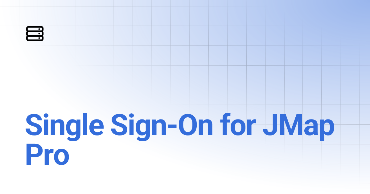 Single Sign-On for JMap Pro | JMap Server Kathmandu