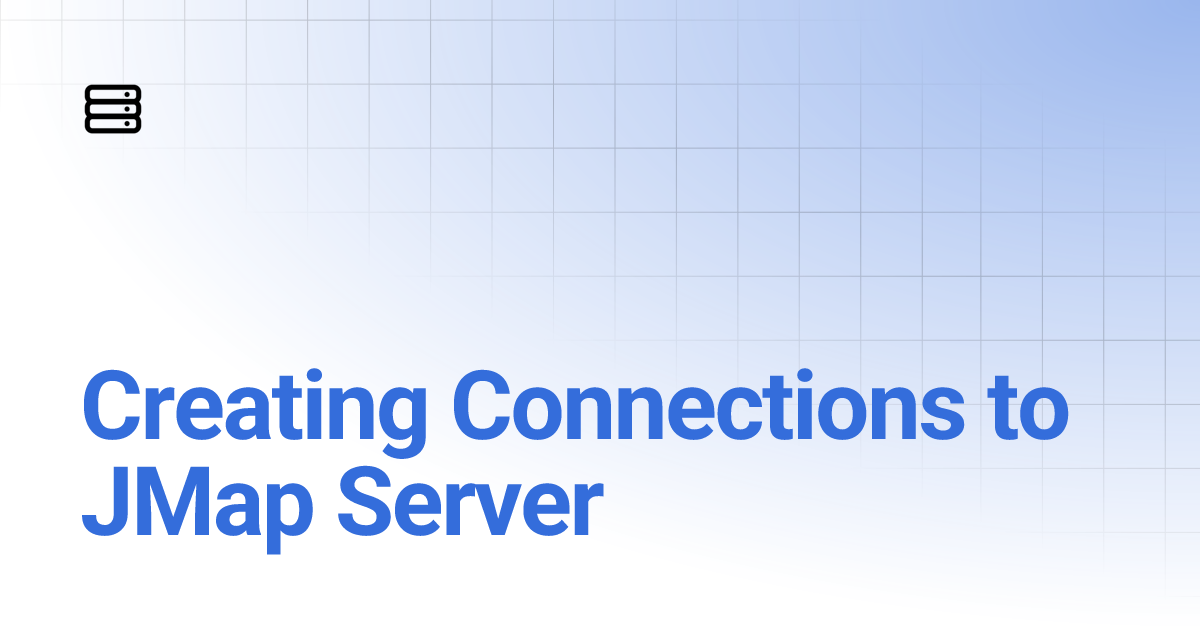 Creating Connections to JMap Server | JMap Server Kathmandu