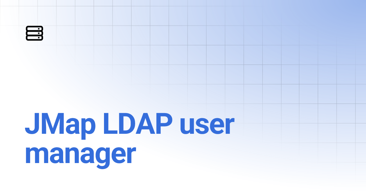 JMap LDAP user manager | JMap Server Kathmandu