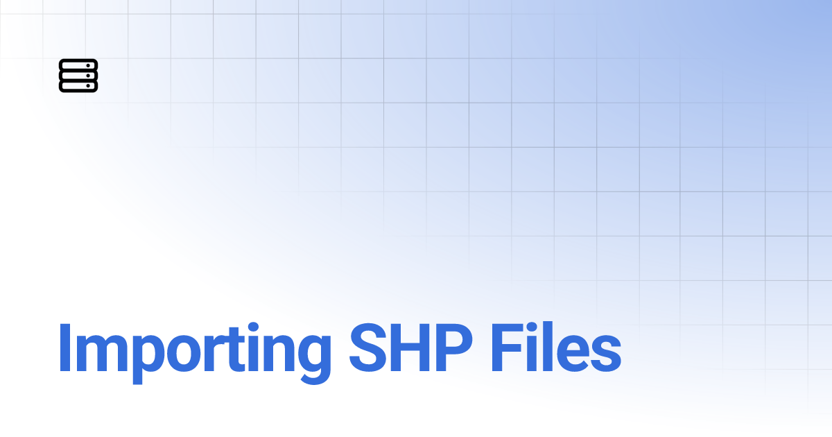 Importing SHP Files | English | JMap Server Kathmandu