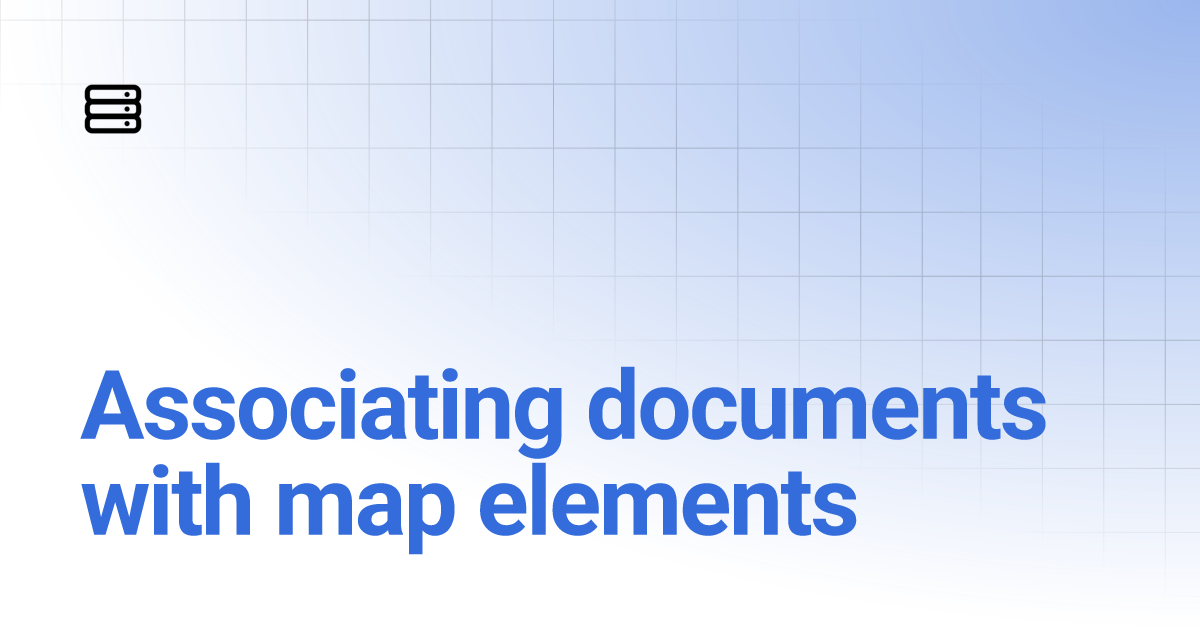 Associating documents with map elements | JMap Server Kathmandu