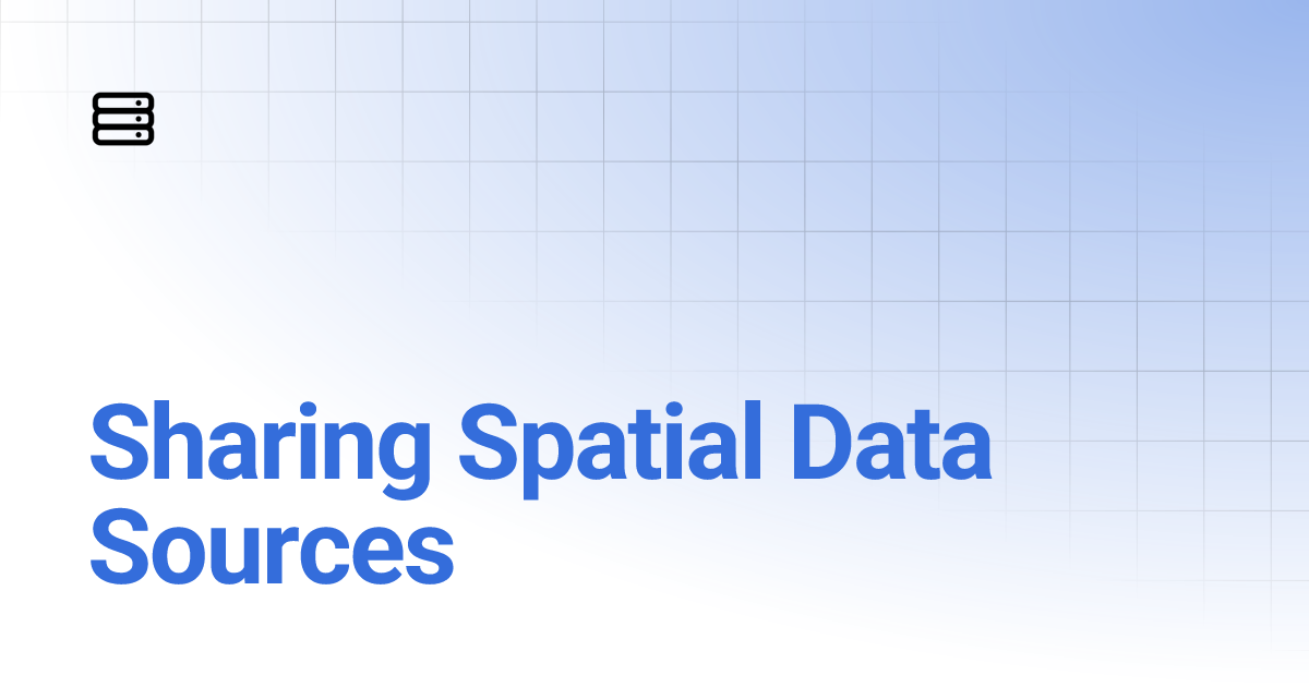Sharing Spatial Data Sources | JMap Server Kathmandu