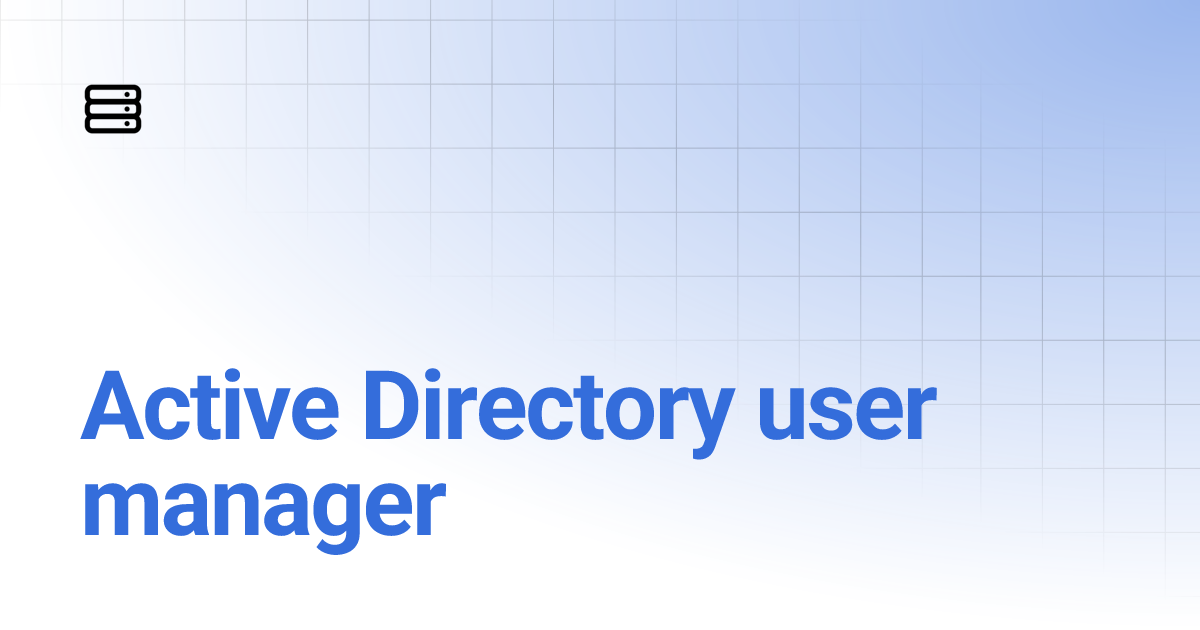 Active Directory user manager | JMap Server Kathmandu