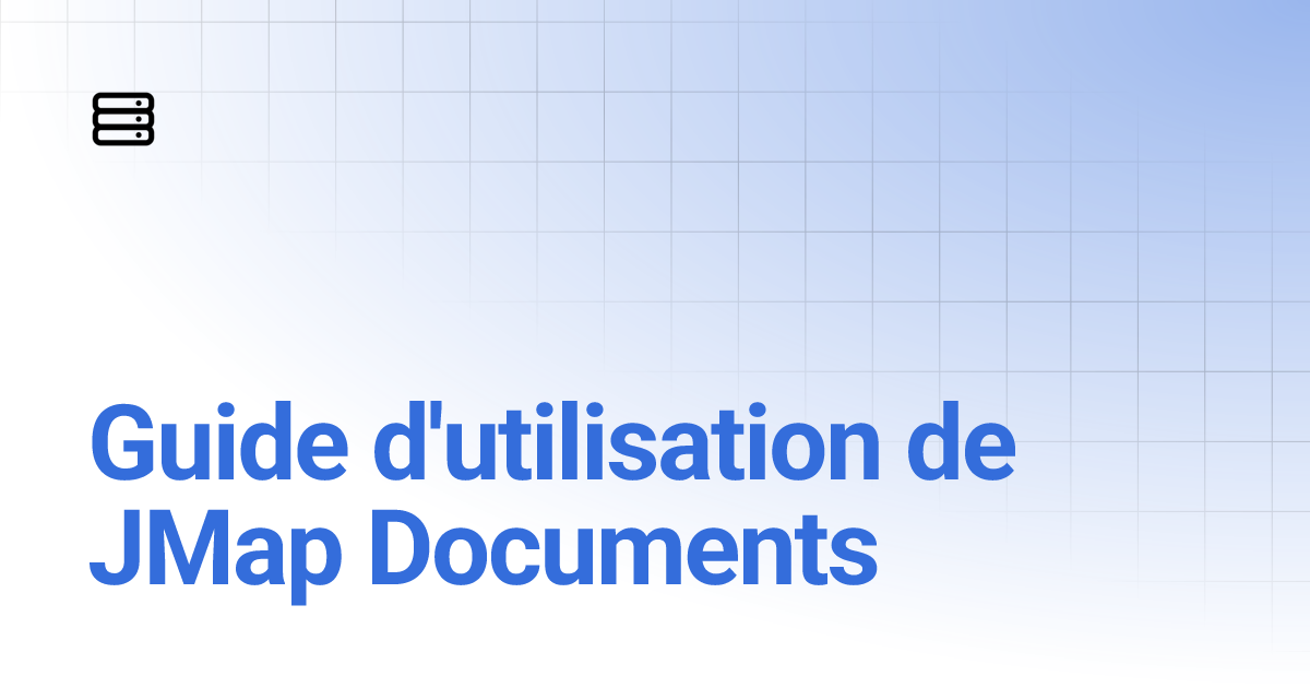Guide d'utilisation de JMap Documents | JMap Server Kathmandu