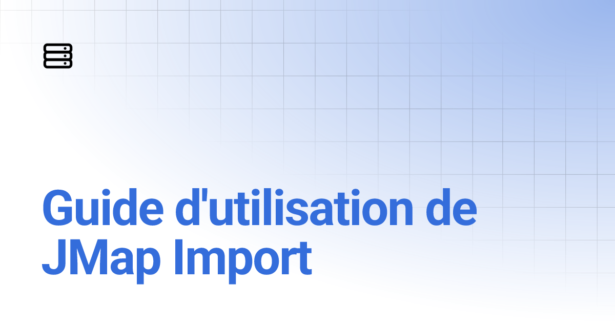 Guide d'utilisation de JMap Import | JMap Server Kathmandu